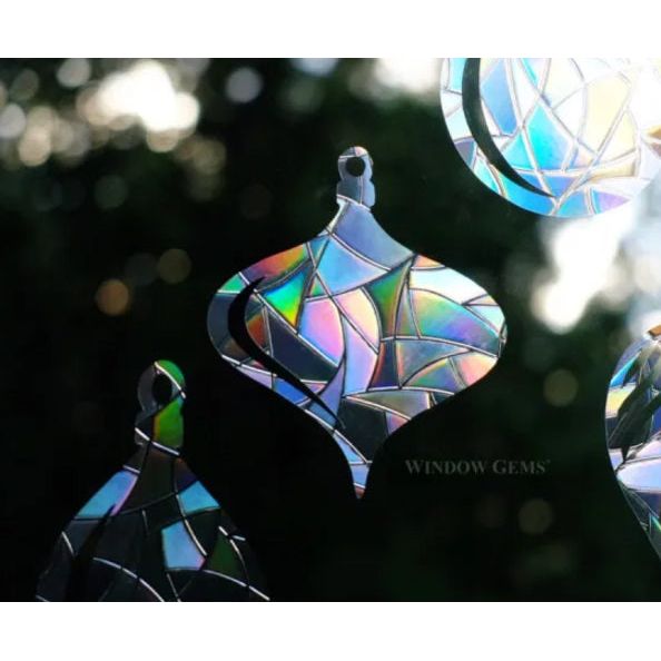 Holiday Ornaments Window Gems Decals-Set of 12 Decals – Backyard Bird ...