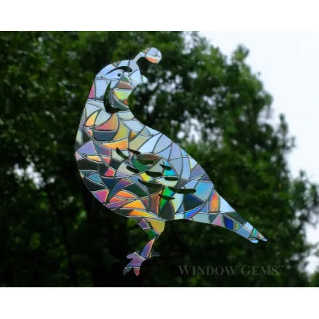 Quail Window Gems Decals-Set of 8 Decals – Backyard Bird Centre