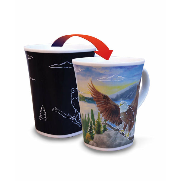 Flying Eagle Color Changing Story Mug - Backyard Bird Centre